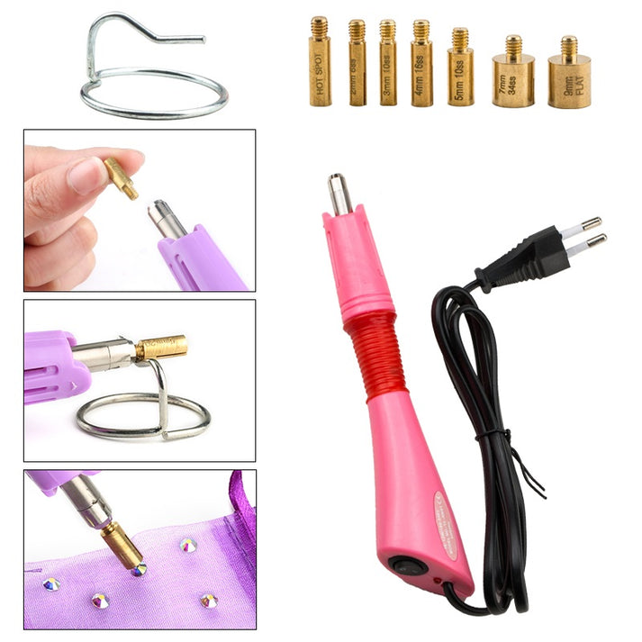 Rhinestone Hot Fix Applicator with 7 Tips – Bling Designs